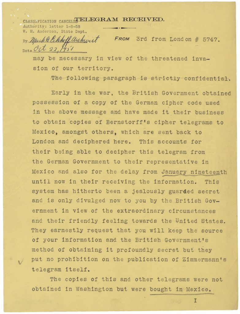 How the Zimmermann Telegram Contributed to America Entering the War ...